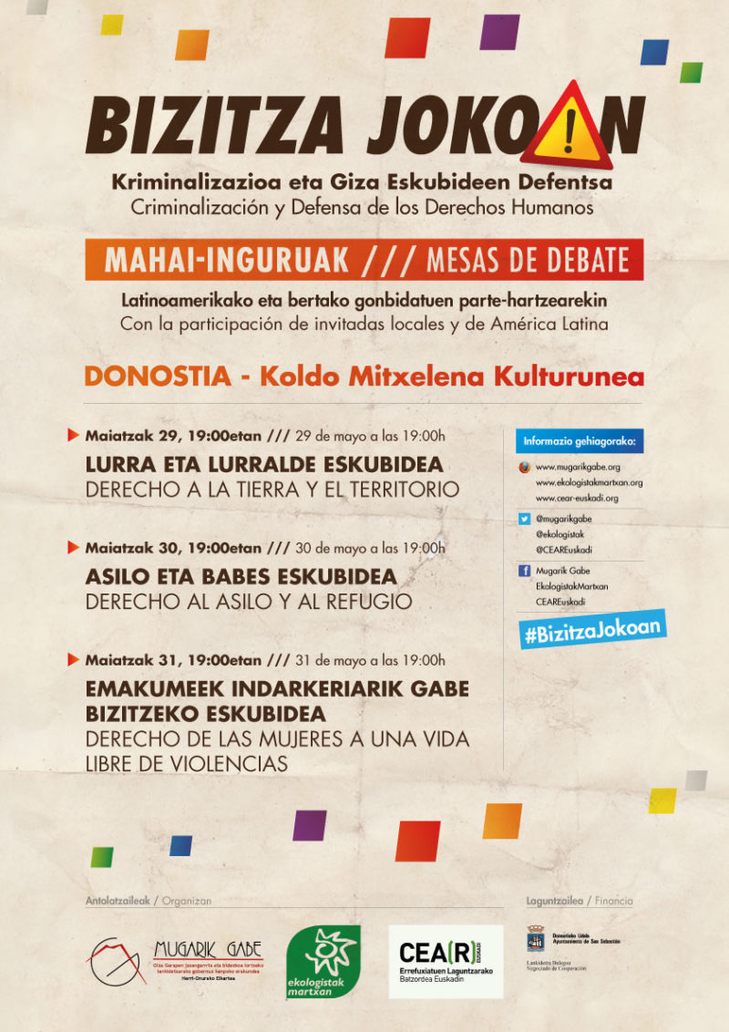 BizitzaJokoan Mahai-inguruak Donostian, Kriminalizazioa eta Giza ... BizitzaJokoan Mahai-inguruak Donostian, Kriminalizazioa eta Giza ...